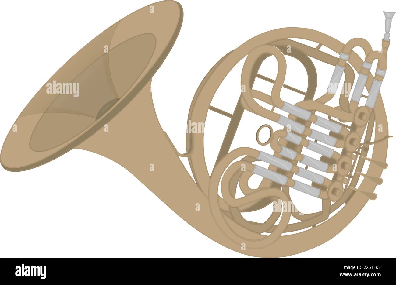 Twisted horn Banque d'images vectorielles - Alamy