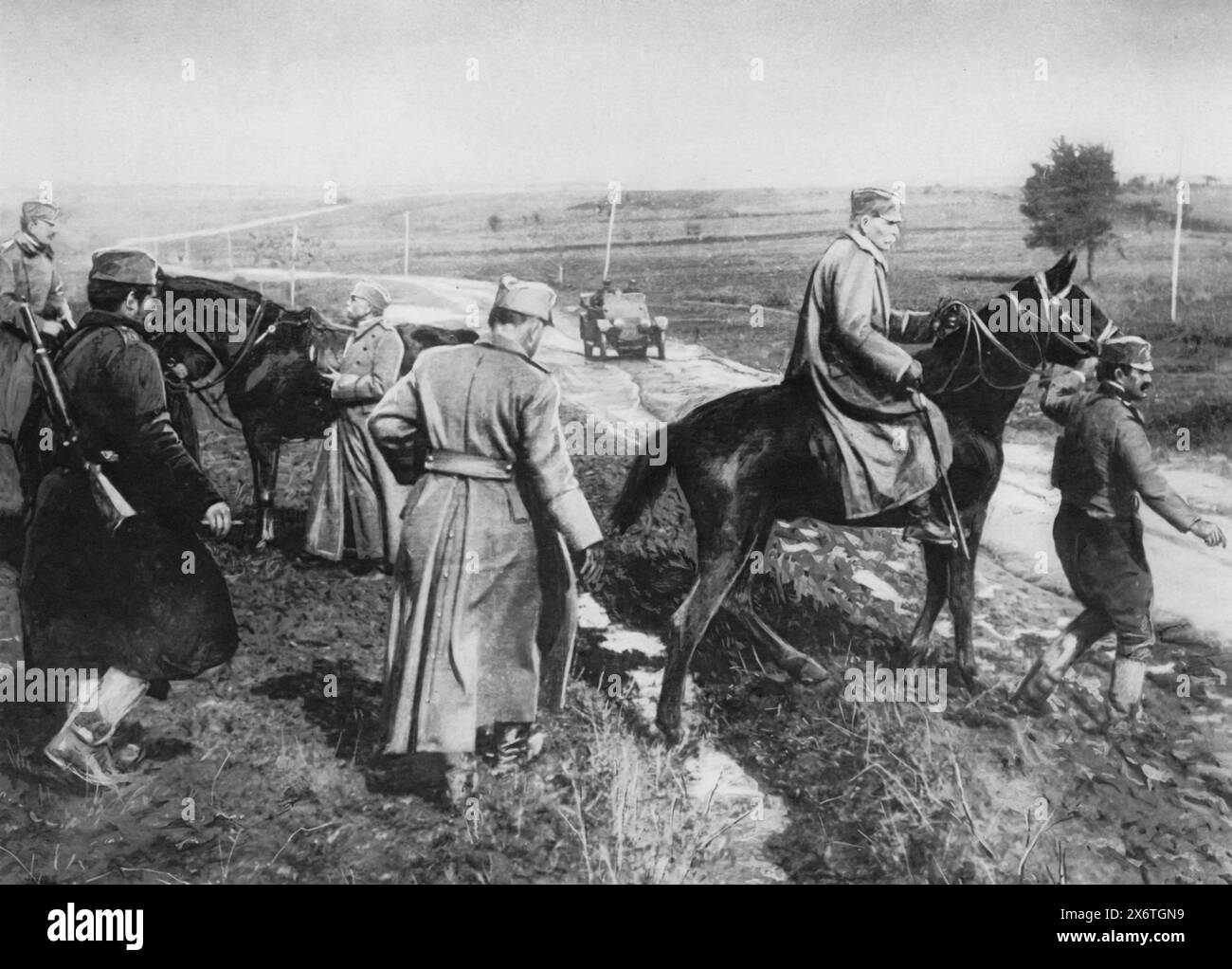 Une photographie capture le moment où le roi Pierre de Serbie, trop ...