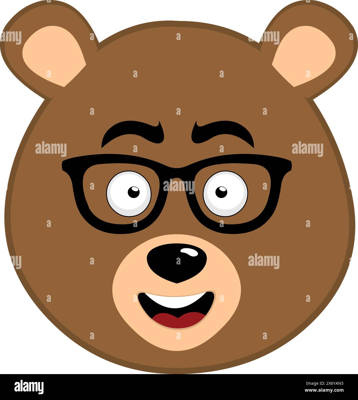 Smiley bear Banque d'images vectorielles - Alamy