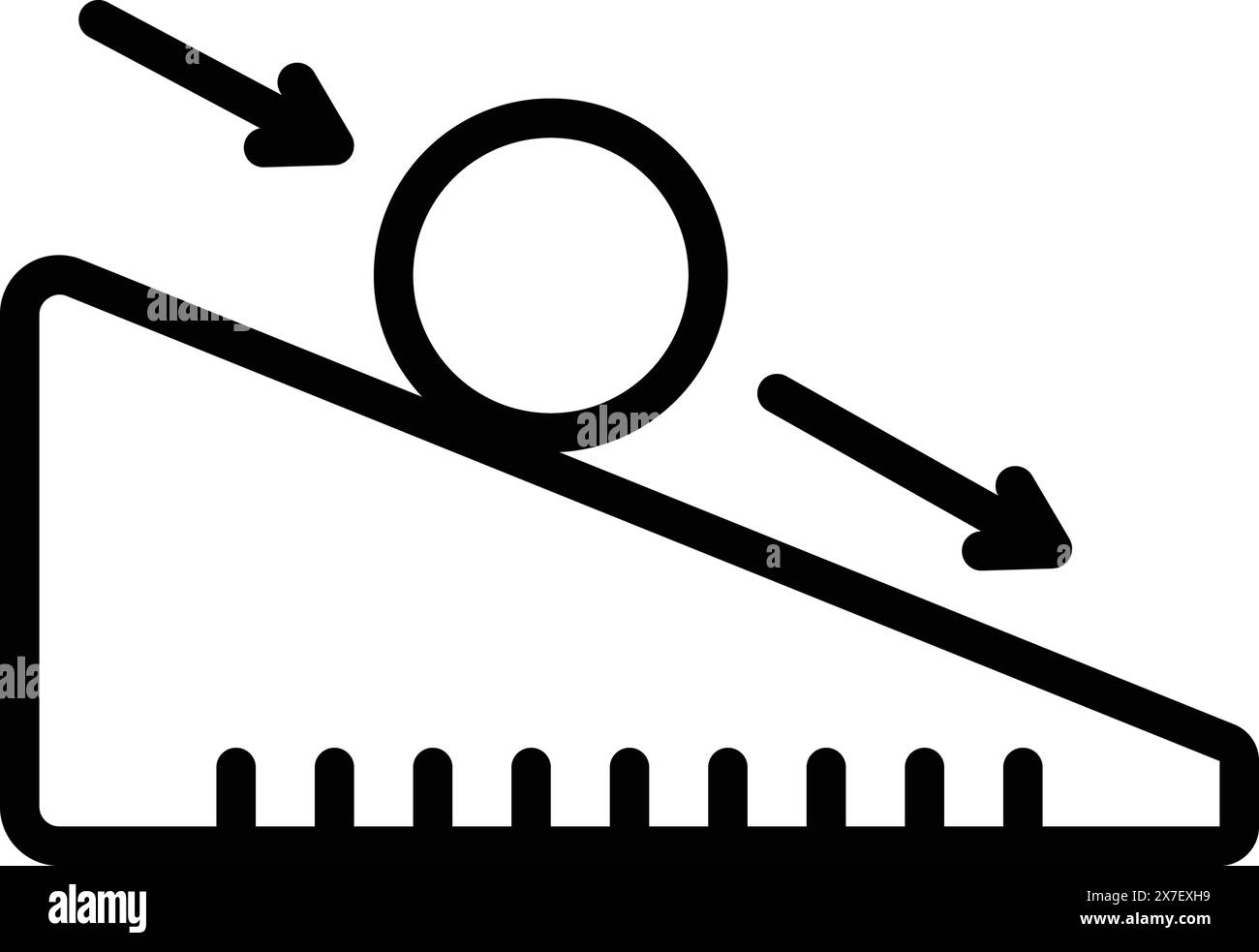 Logo de la rampe Banque d'images noir et blanc - Alamy