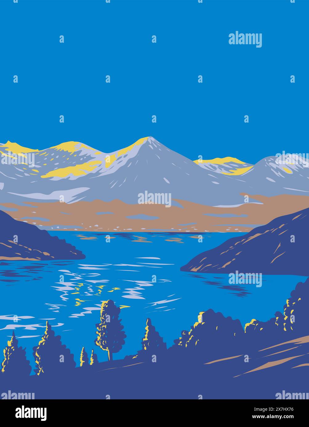 Valaisan alps Banque d'images vectorielles - Alamy