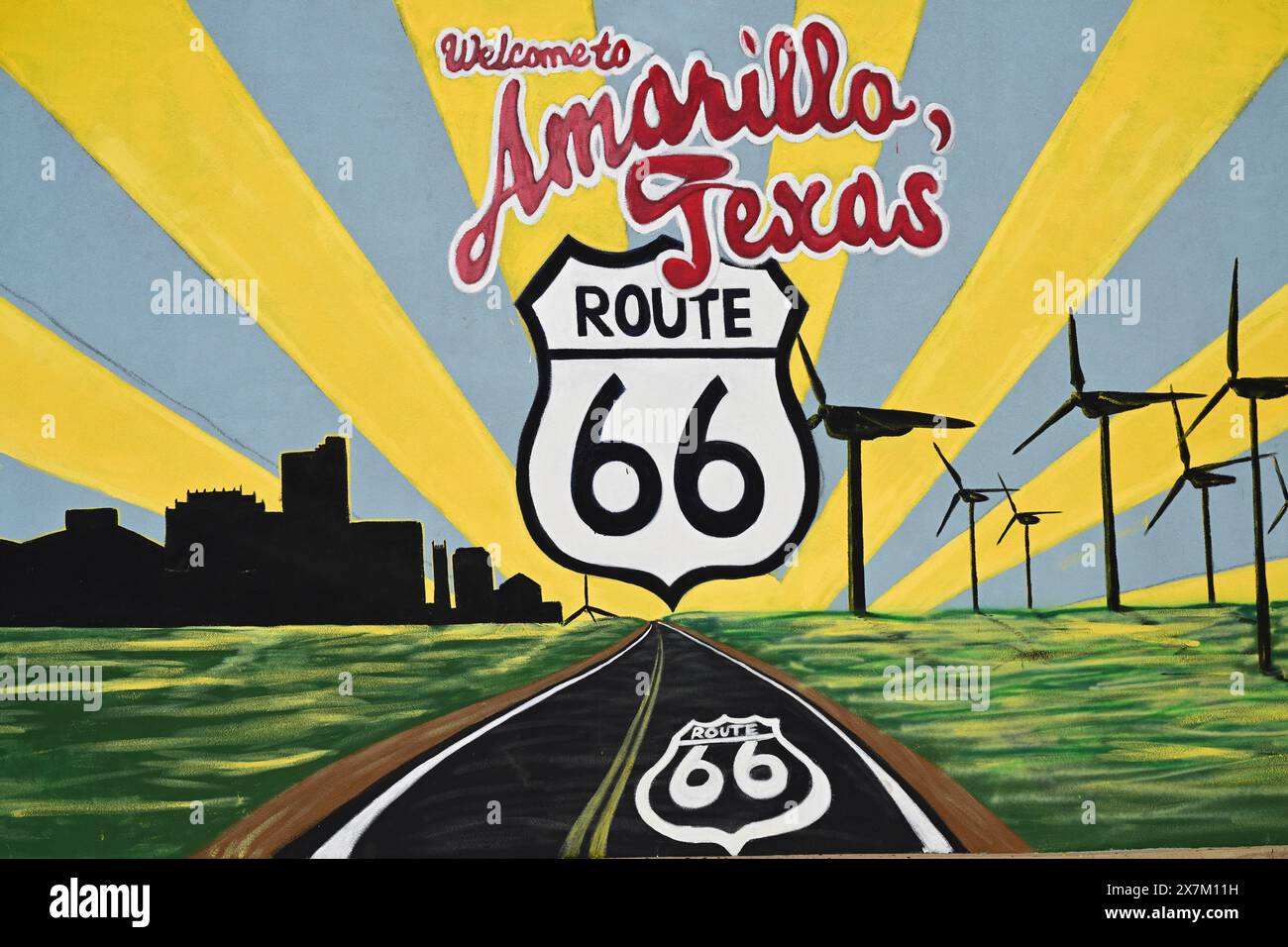 Route 66 amarillo Banque de photographies et d’images à haute ...