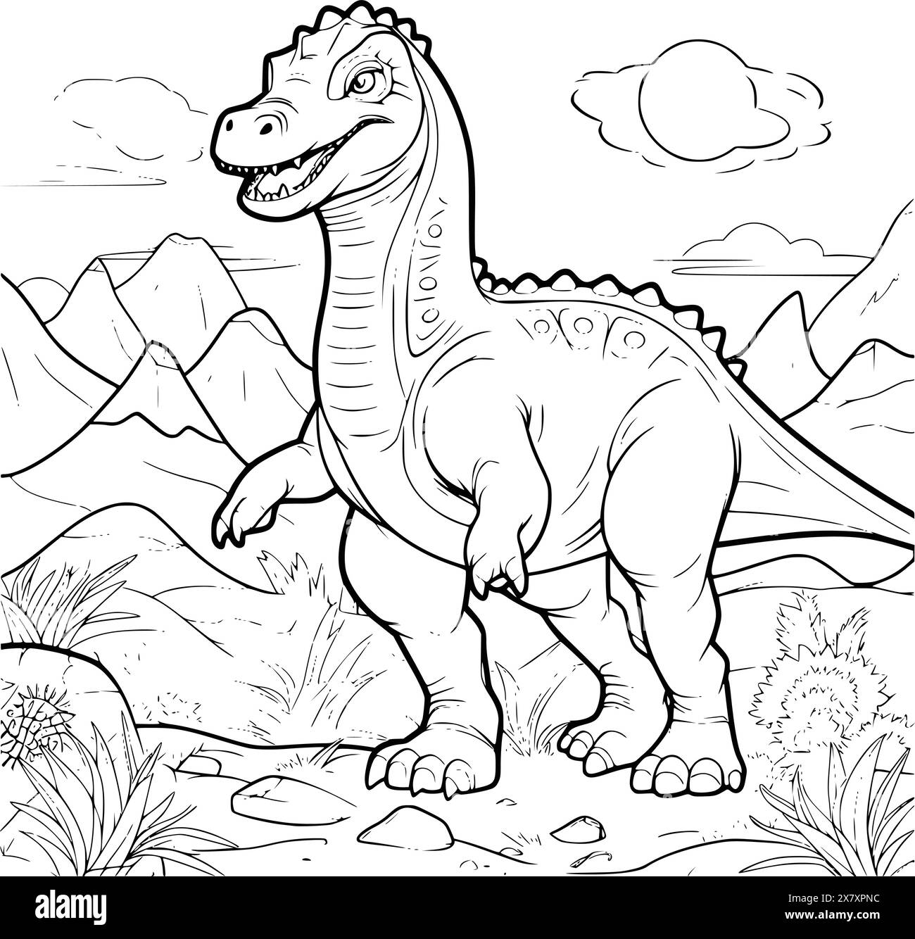 Activités de coloriage de dinosaures Banque de photographies et d ...