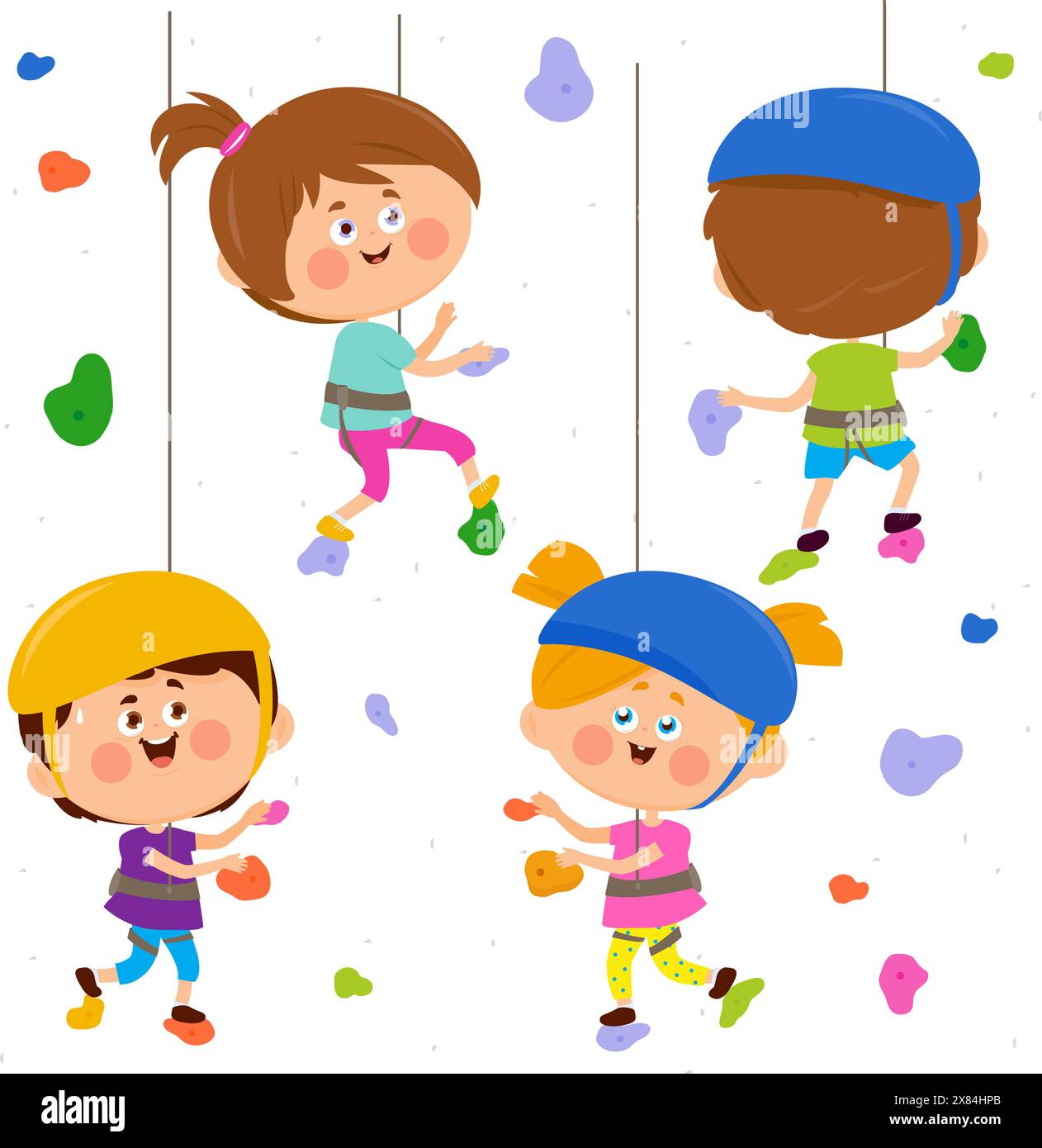 Gym de bloc Banque d'images vectorielles - Alamy