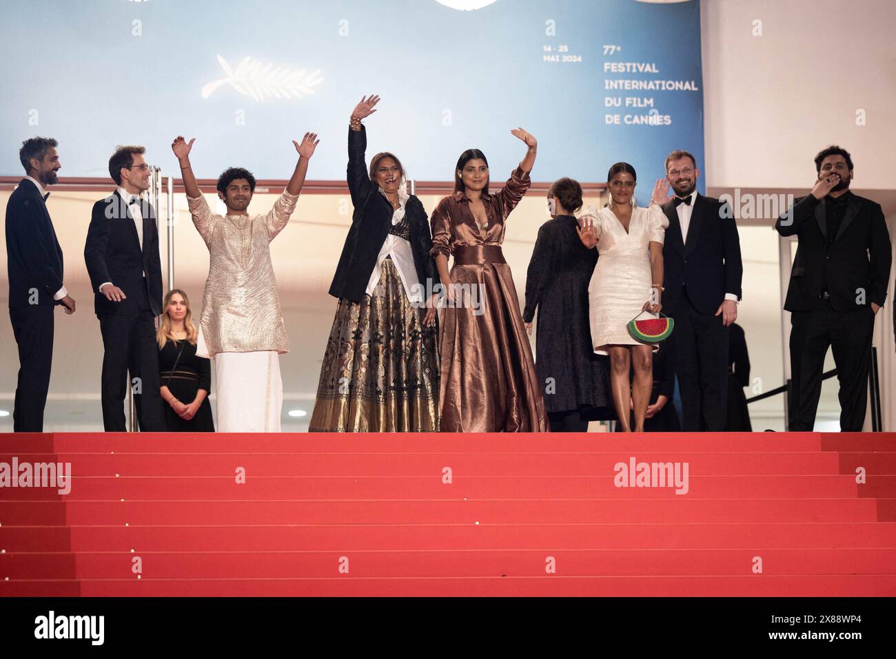 Cannes, France. 23 mai 2024. Ranabir Das, Julien Graff, Hridhu Haroon ...