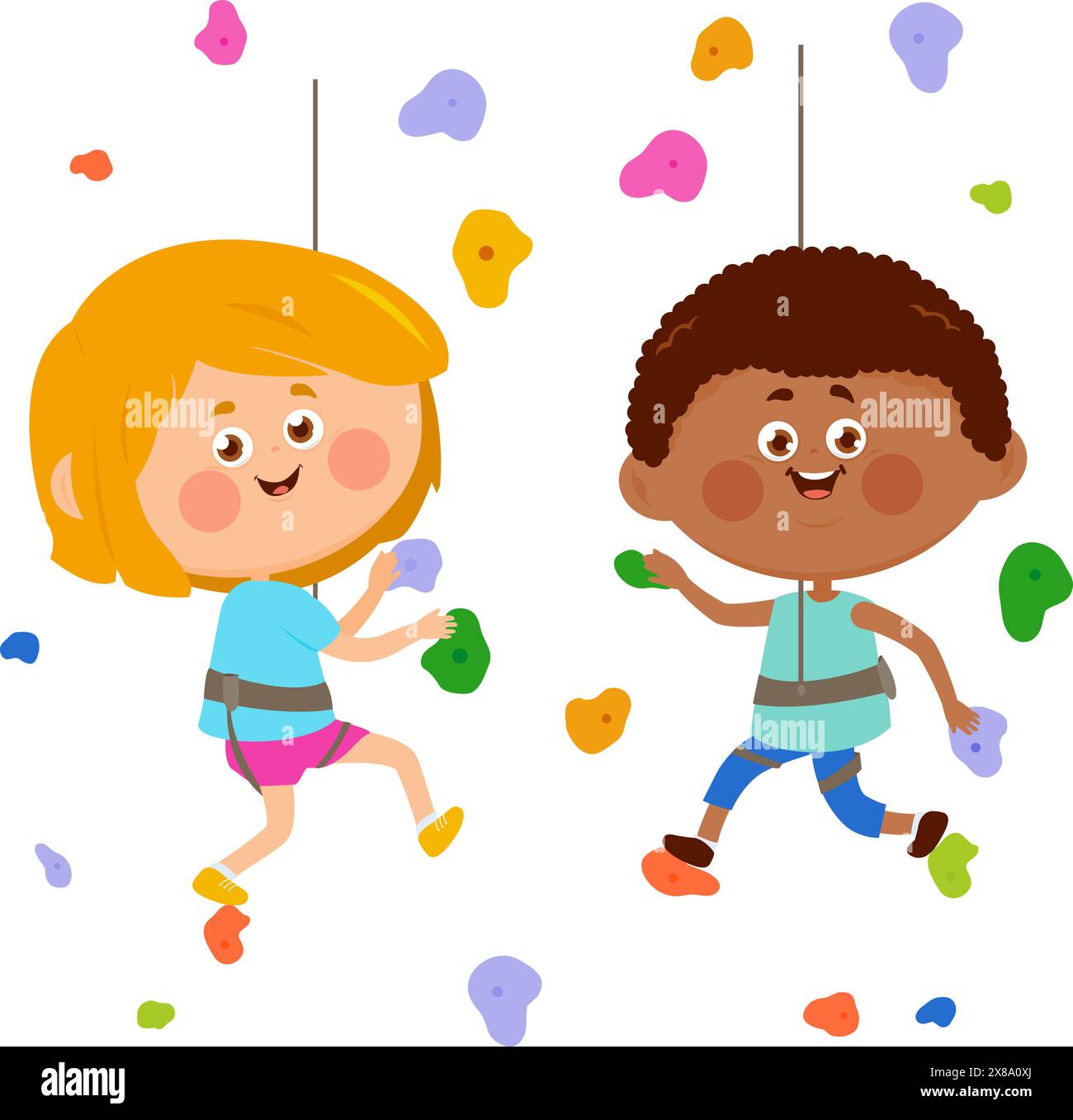 Enfants grimper corde Banque d'images vectorielles - Page 2 - Alamy