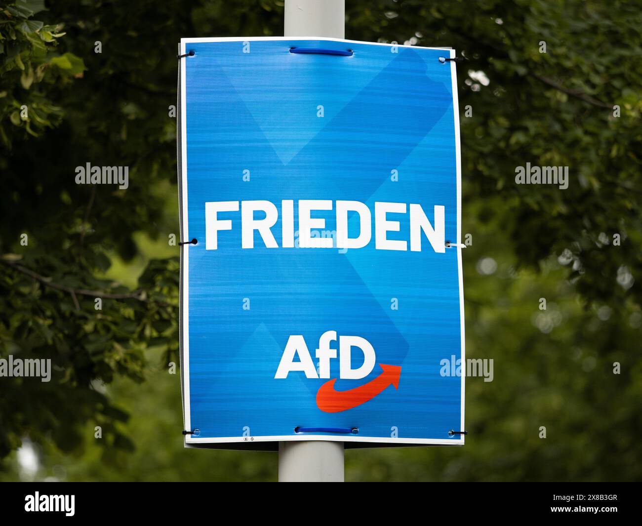 Affiche de campagne électorale de l'AFD avec le slogan « Frieden ...