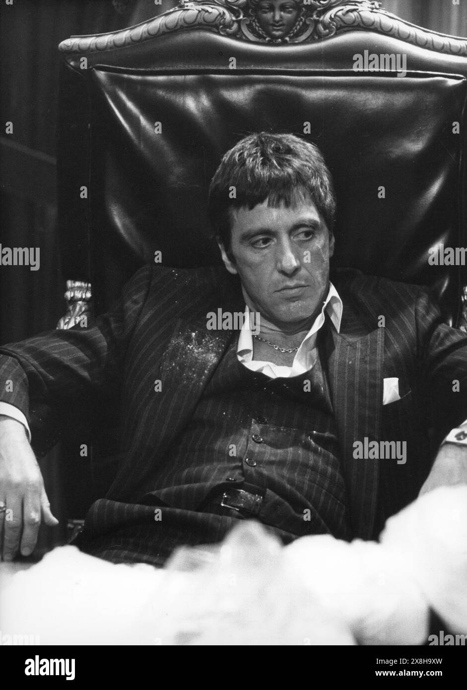 Scarface des années 1980 Banque d'images noir et blanc - Alamy