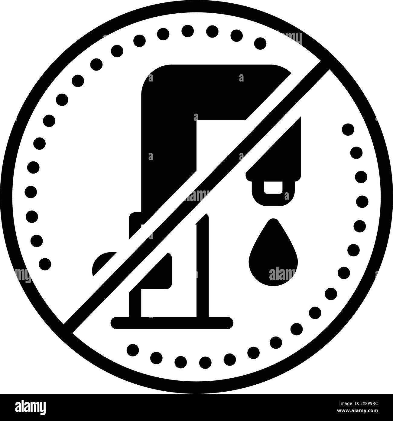 Coupure d'eau Banque d'images vectorielles - Alamy