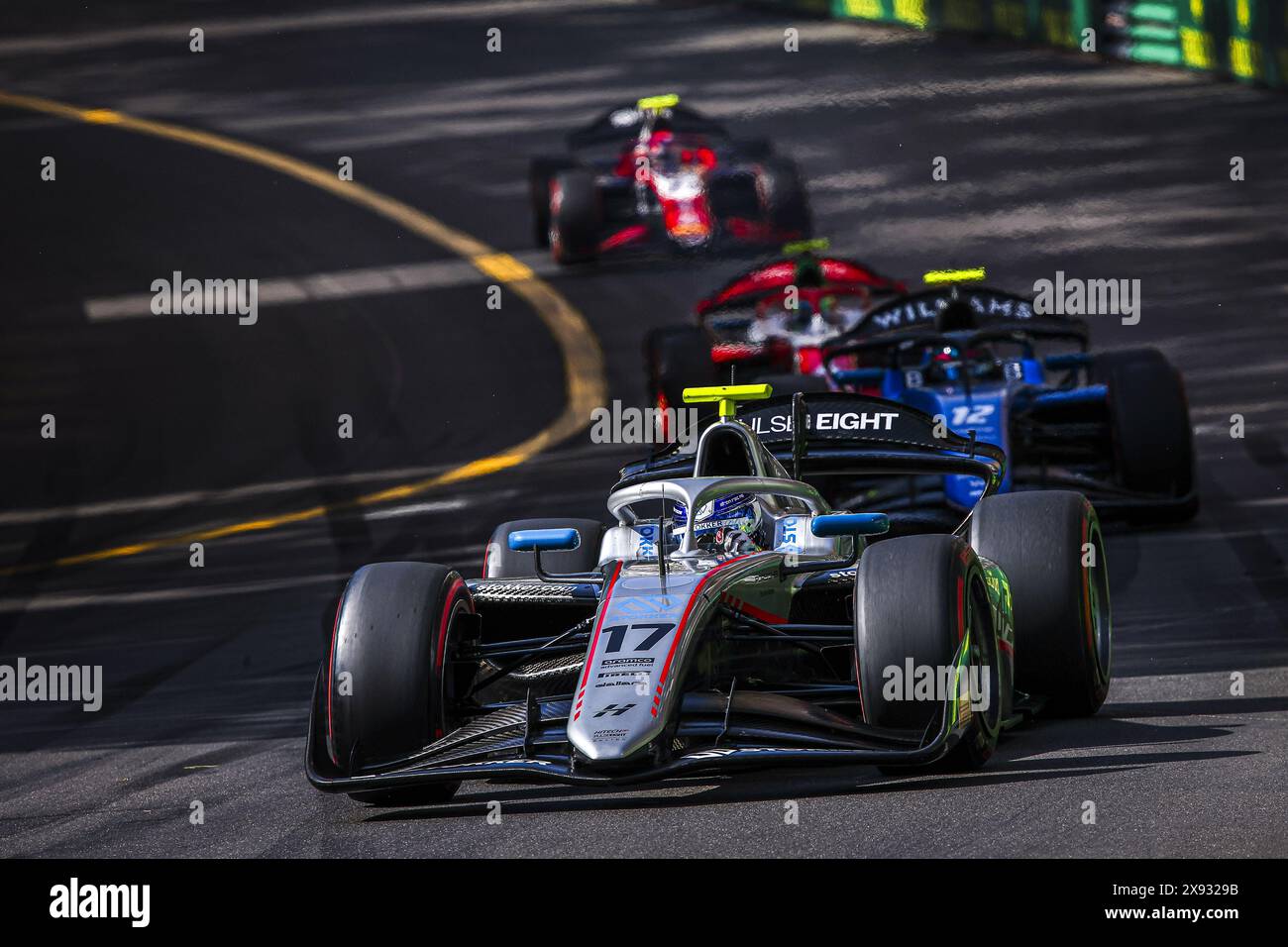 17 Aron Paul (est), Hitech Pulse-Eigt, Dallara F2 2024, action lors de ...