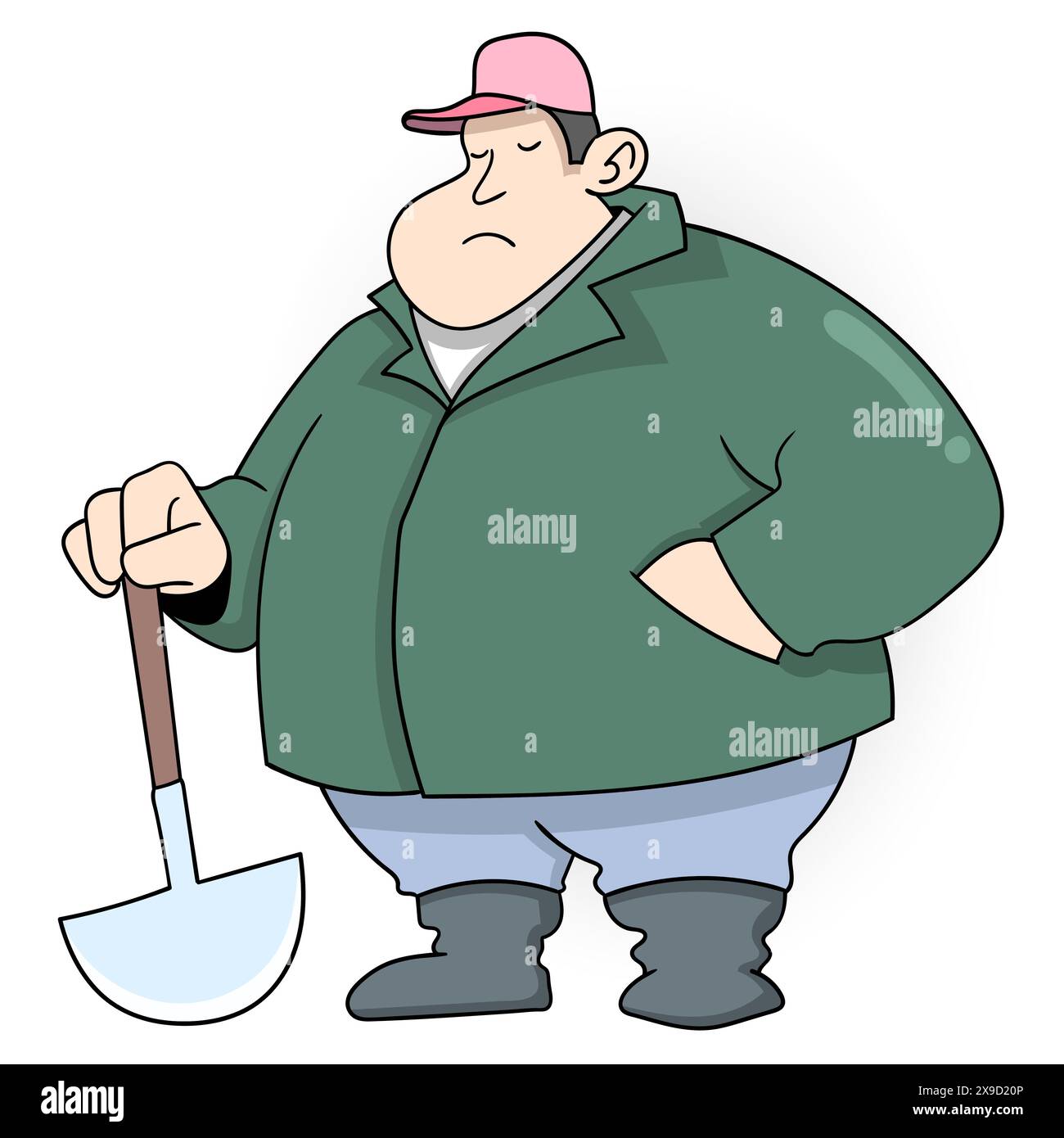 Homme trapu Banque d'images vectorielles - Alamy