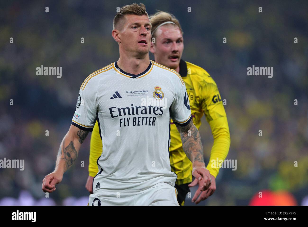 Tony Kroos du Real Madrid CF lors de la finale de la Ligue des Champions 2023/2024 entre le ...