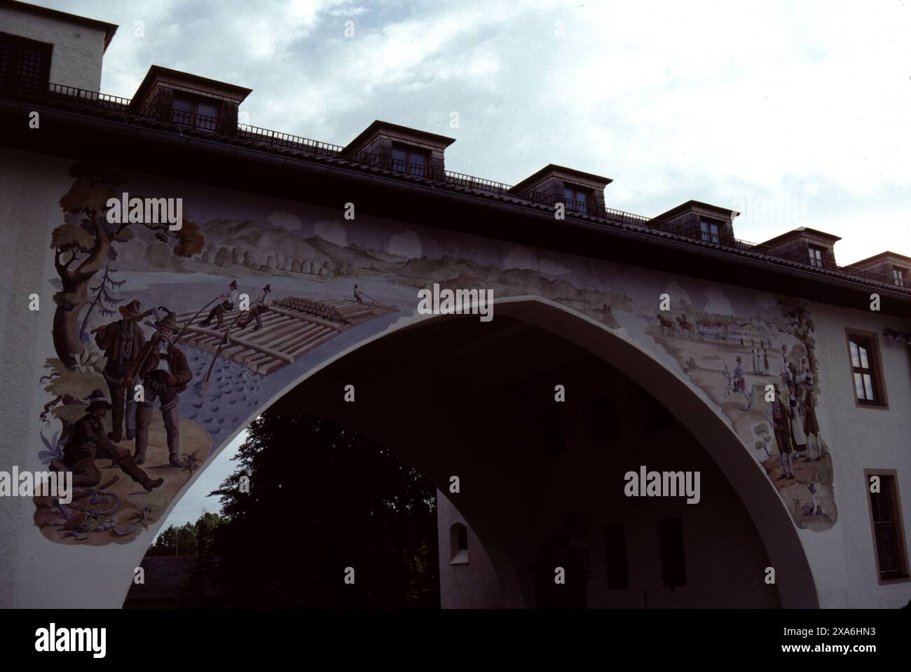 Bad Toelz, Allemagne. 6/1990. Flint Kaserne. Le SS-Junkerschule Bad ...