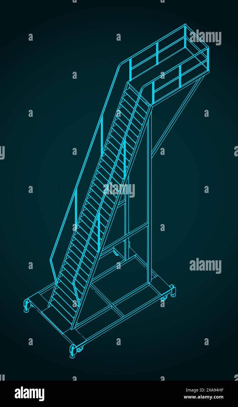 Elevated work platform Banque d'images vectorielles - Alamy