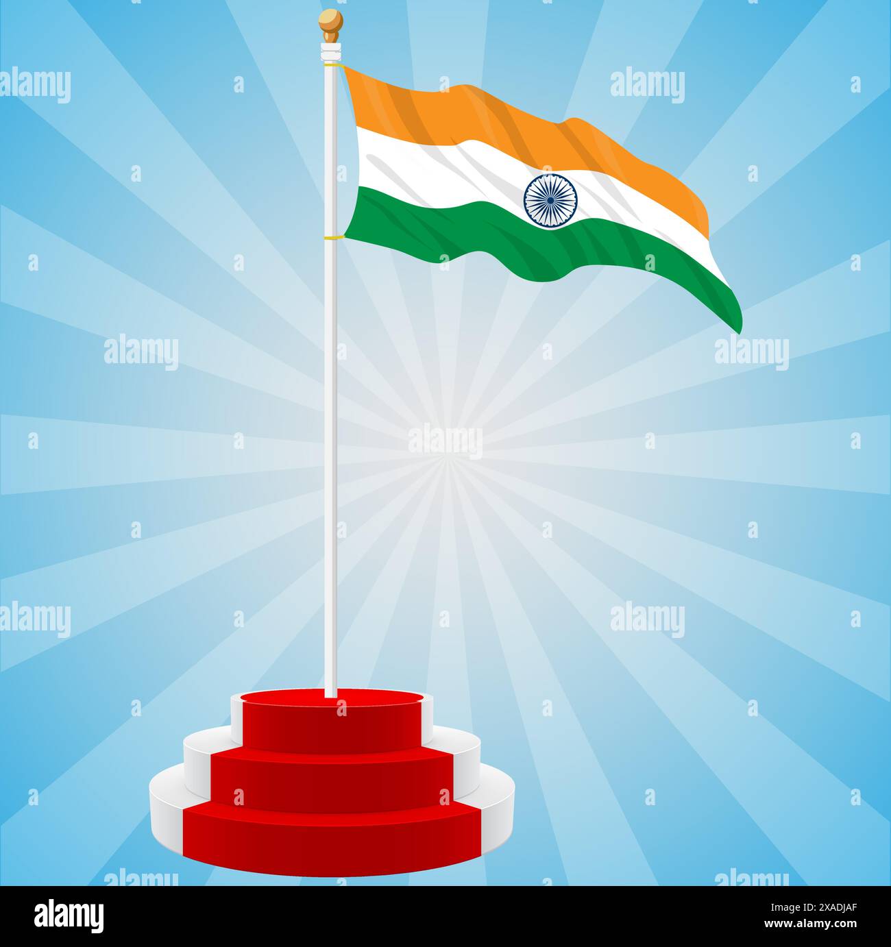 Drapeau indien Banque d'images vectorielles - Alamy
