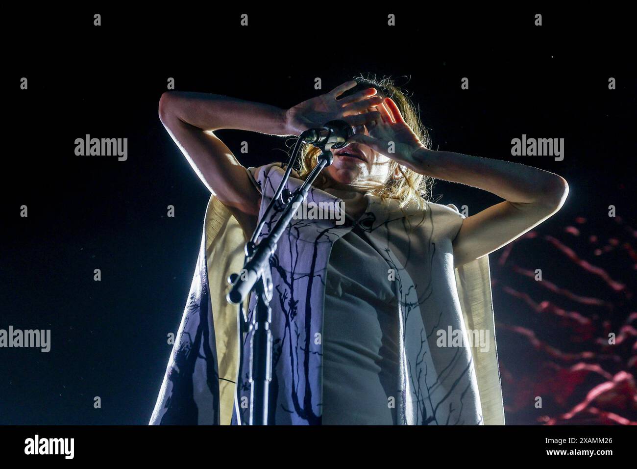Singer PJ Harvey during a performance at the Noches del Botánico, at ...
