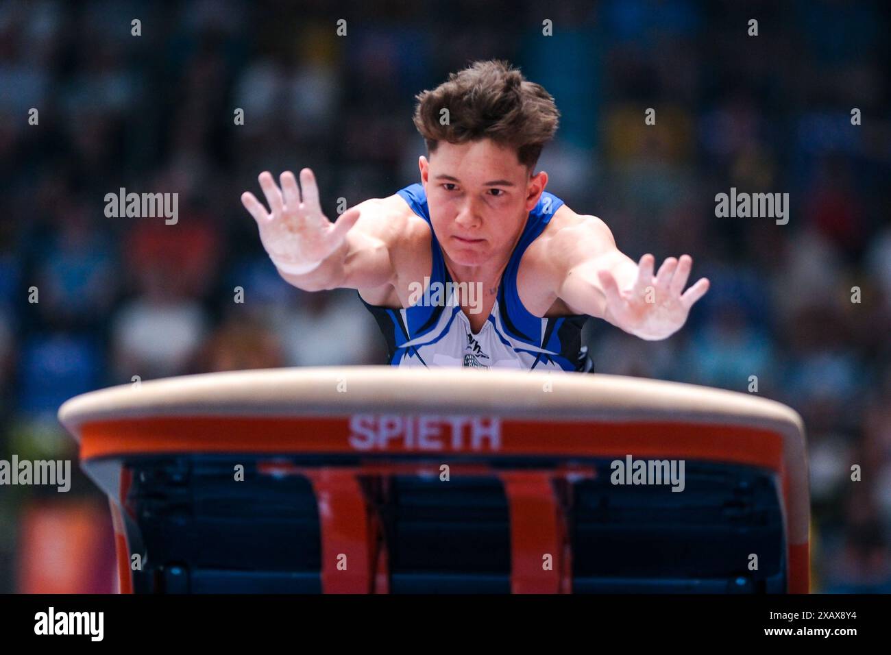 Maxim Kovalenko (Turnverein 1883 Bous e.V.) Turnt am Sprung, Die finals 2024, Deutsche ...