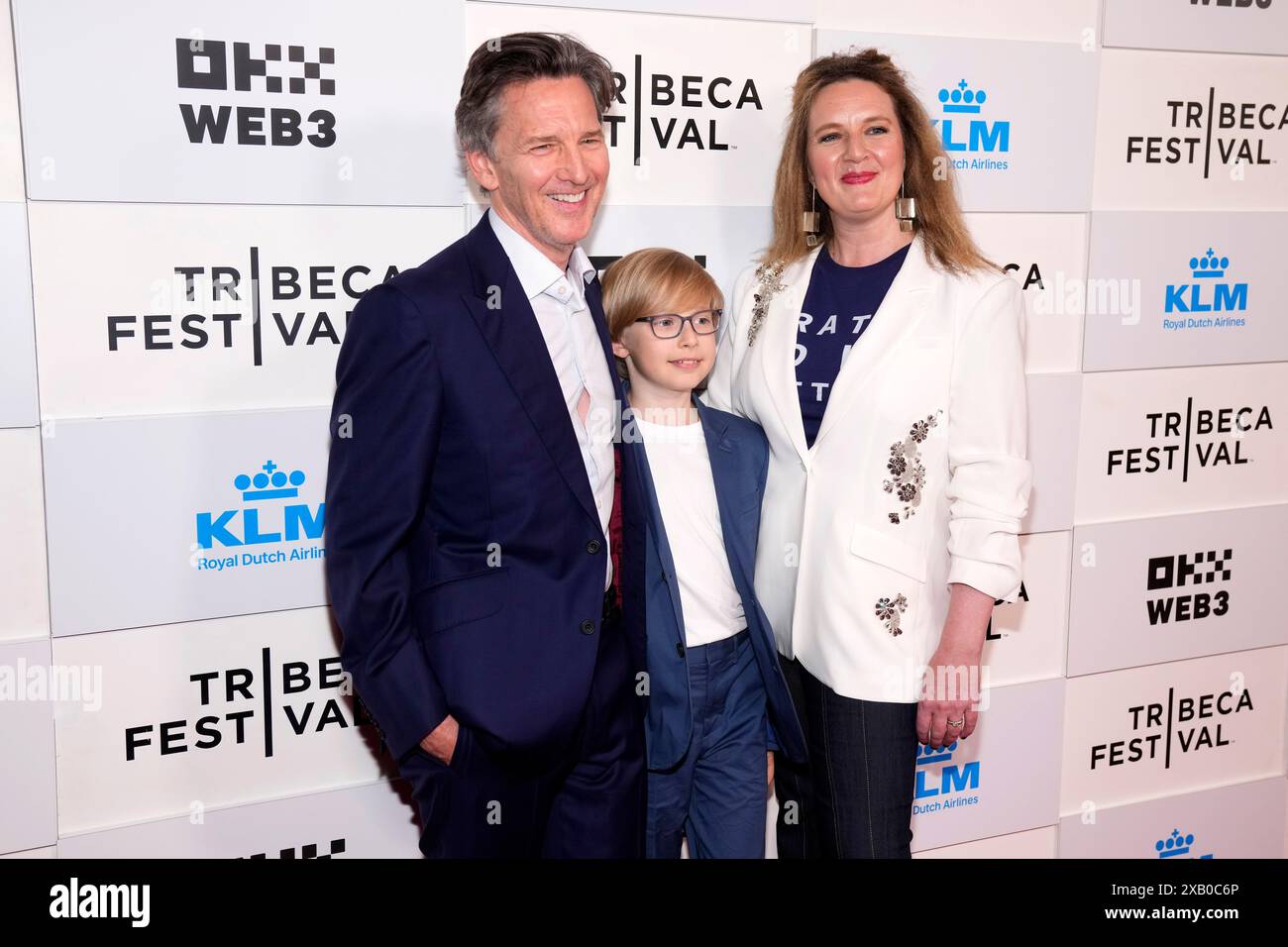 Andrew McCarthy, from left, Rowan McCarthy and Dolores Rice attend the ...