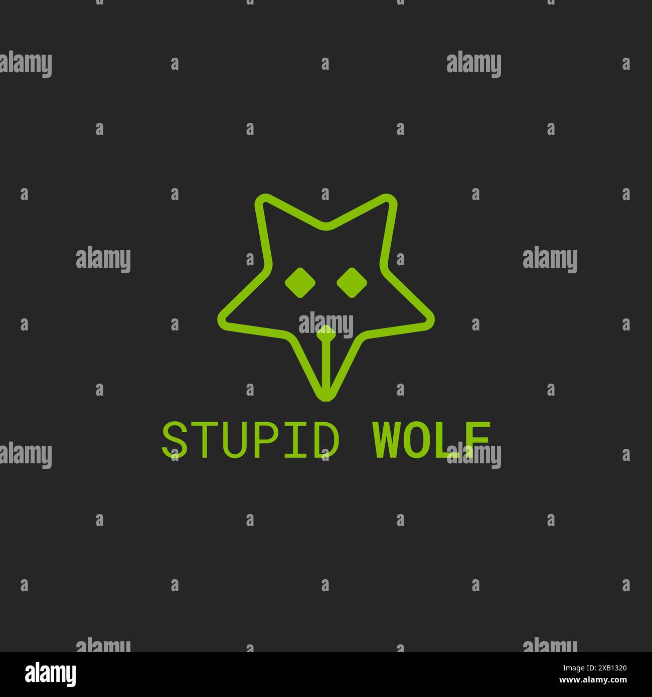 Symbole stupide Banque d'images vectorielles - Alamy