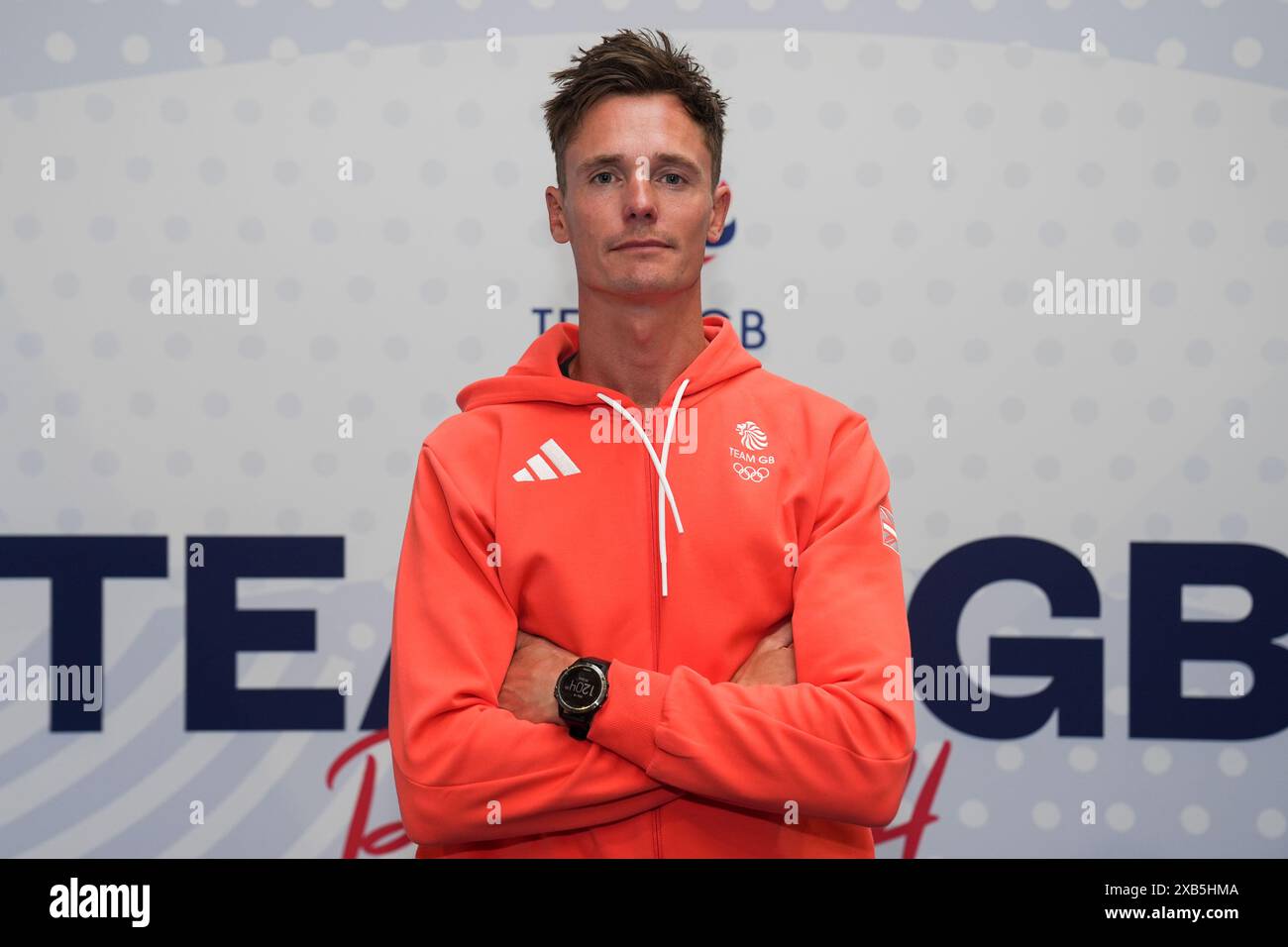 Chris Grube lors d'une session Team GB Kitting Out pour Paris 2024 au ...