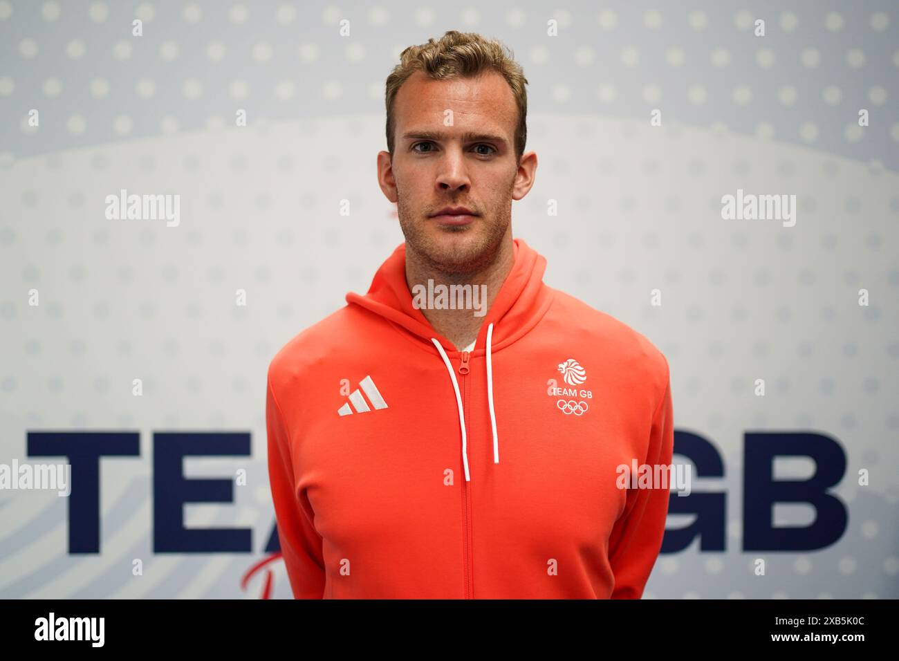 Charlie Elwes lors d'une session Team GB Kitting Out pour Paris 2024 au ...