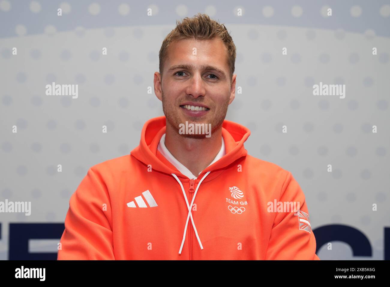 Rory Gibbs lors d'une session Team GB Kitting Out pour Paris 2024 au ...