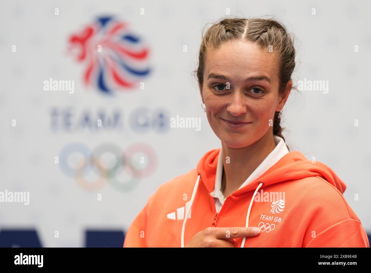 Mallory Franklin lors d'une session de kitting Out Team GB avant les ...