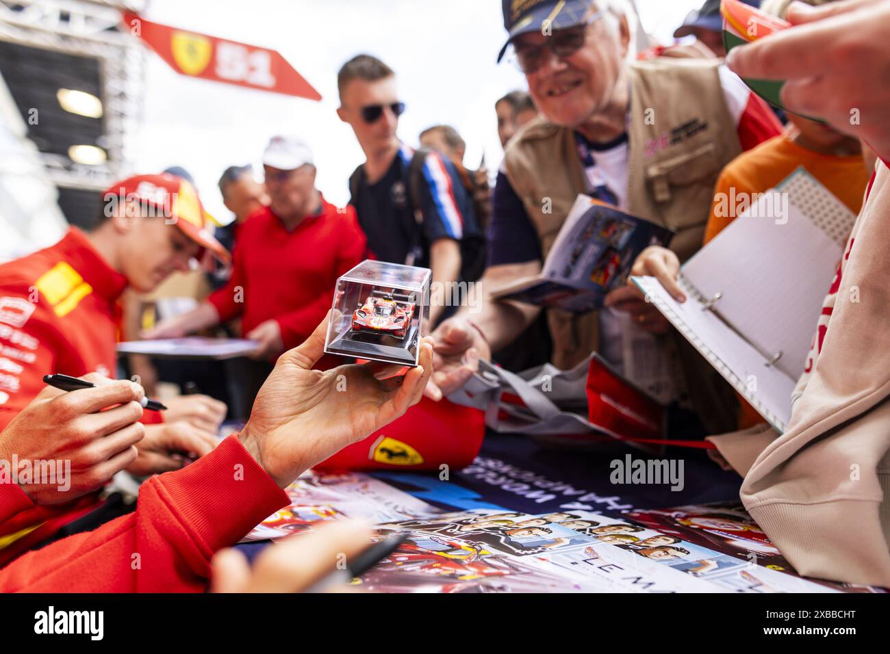 Ambiance, Ferrari 499P lors des 24 heures du Mans 2024, 4ème manche du Championnat du monde FIA ...