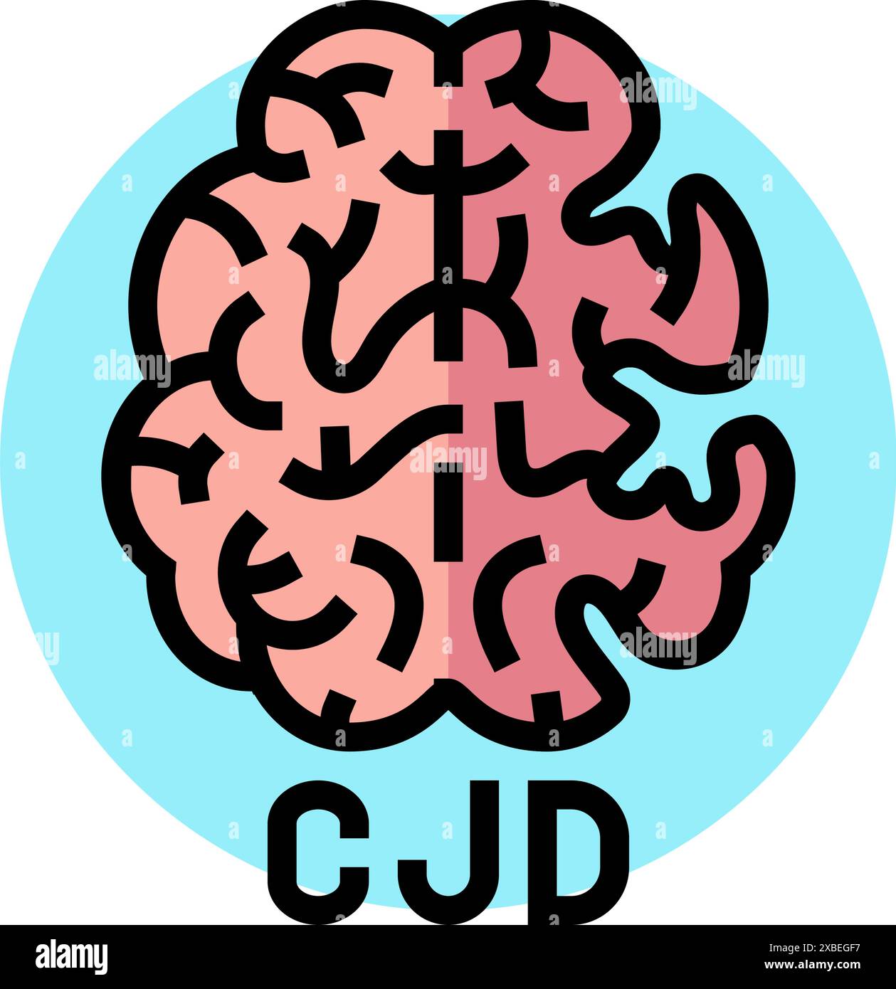 La maladie de creutzfeldt jakob Banque d'images vectorielles - Alamy