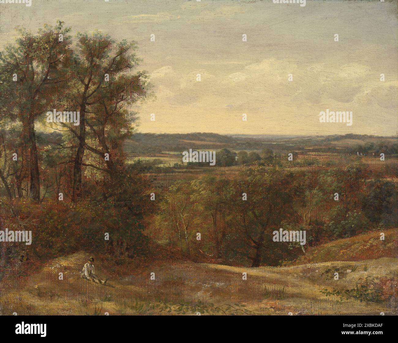 Dedham par john constable Banque de photographies et d’images à haute ...