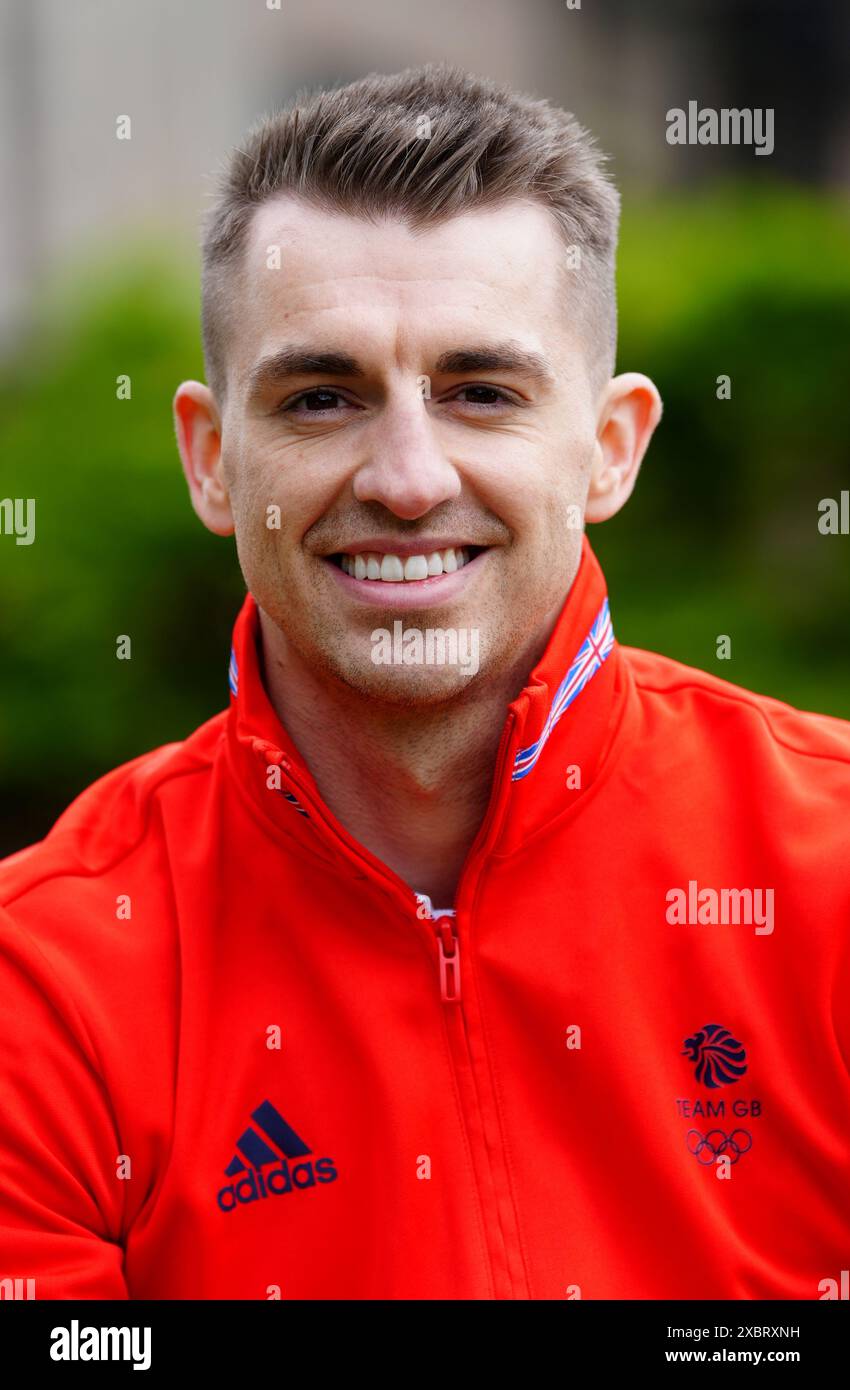 Max Whitlock lors de l'annonce de l'équipe du Team GB Paris 2024 au ...