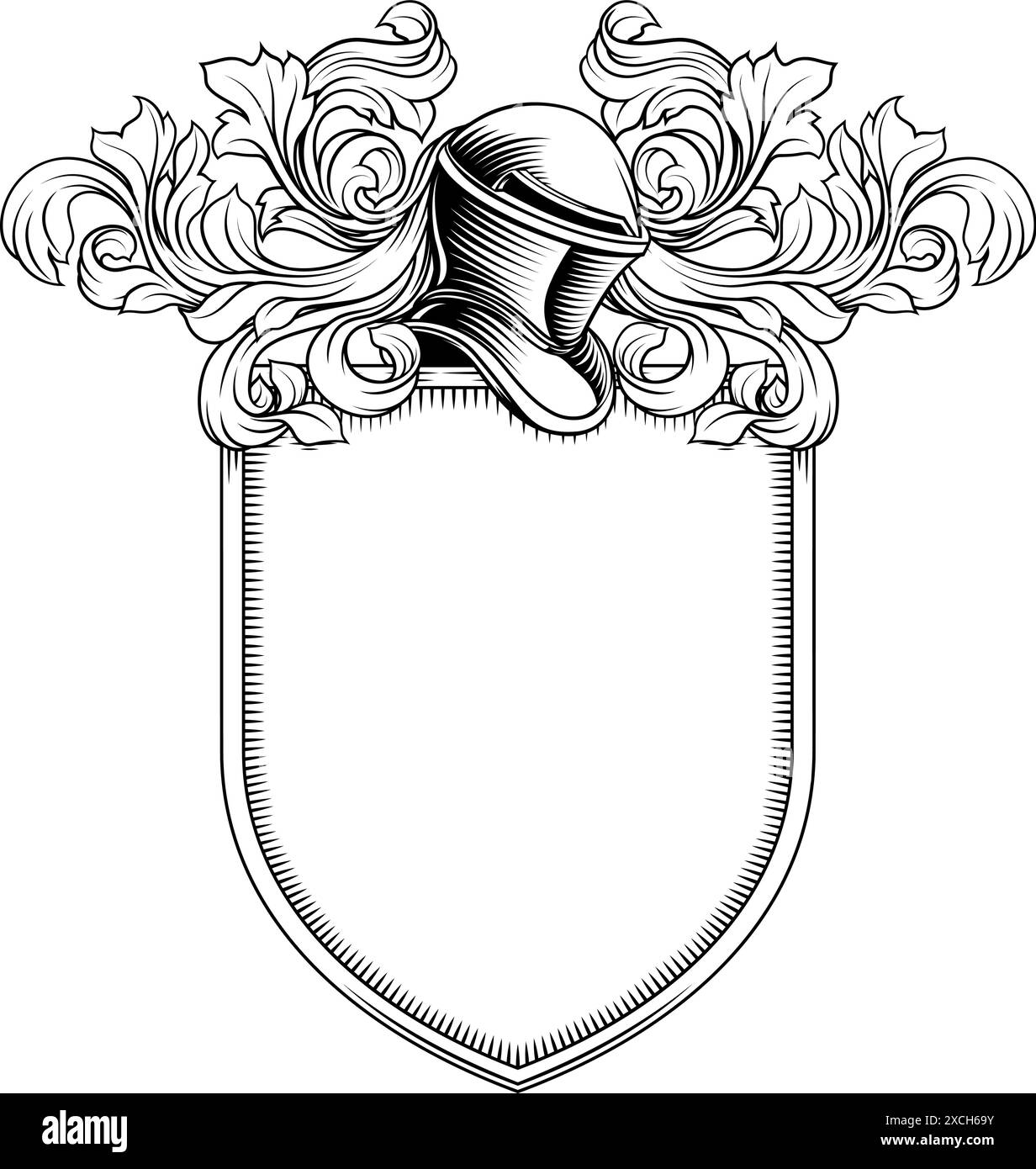 Blason écu moyen âge Banque d'images détourées - Alamy