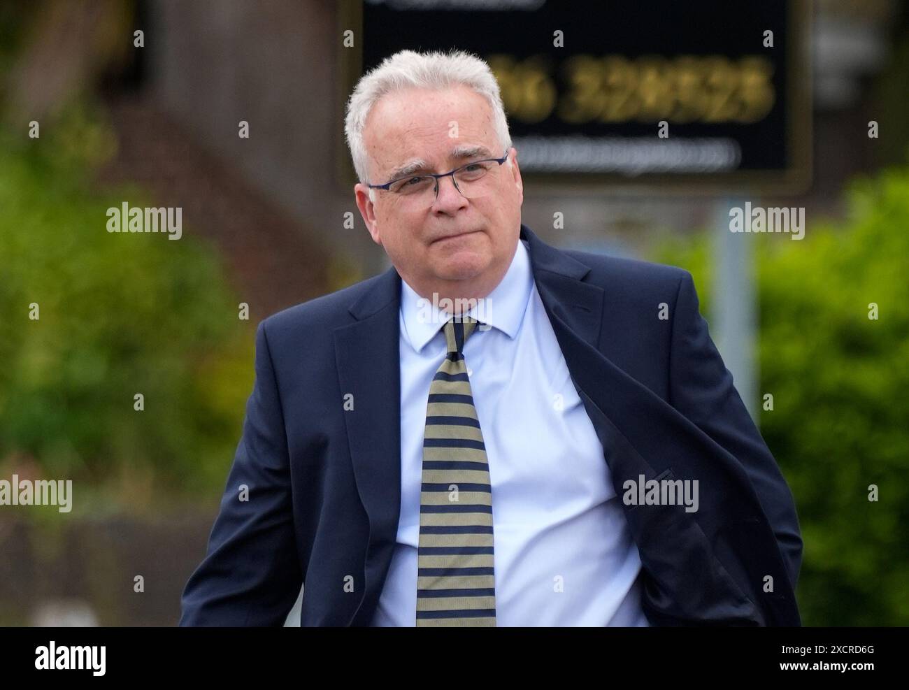 James Haviland, 63 ans, arrive au tribunal de première instance de ...