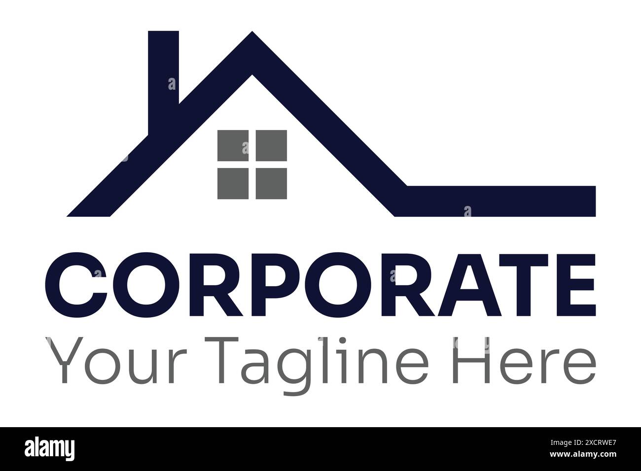 Logo de toiture Banque d'images vectorielles - Alamy