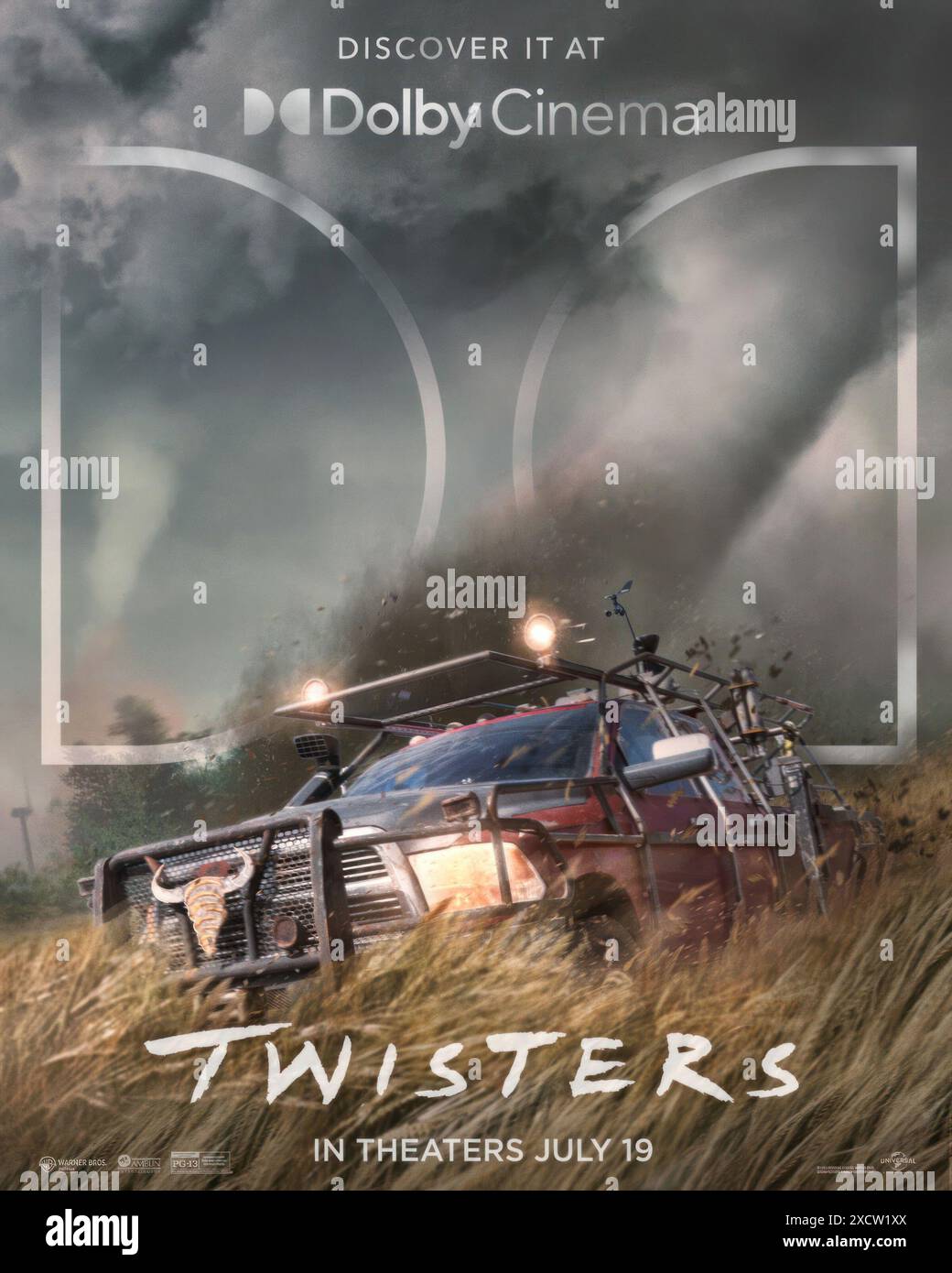 TWISTERS, poster Dolby Cinema américain, 2024. © Universal Pictures ...