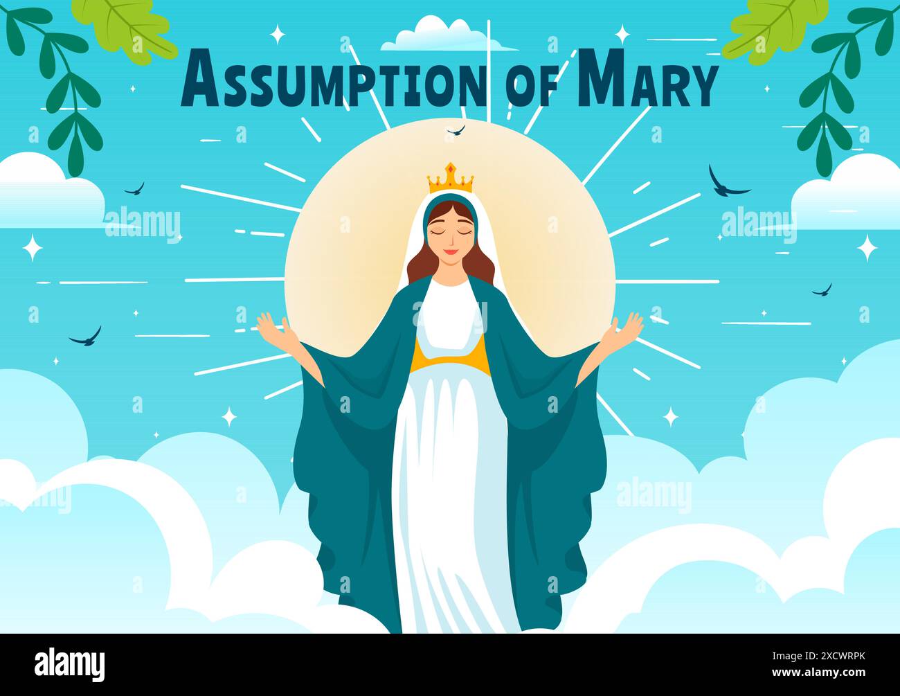 Assomption vierge Banque d'images vectorielles - Alamy