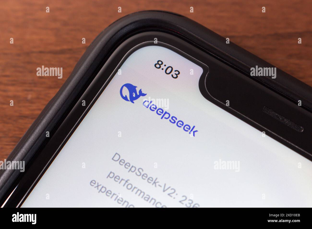 Logo de DeepSeek vu sur son site web sur un iPhone. DeepSeek est une ... Logo de DeepSeek vu sur son site web sur un iPhone. DeepSeek est une ...