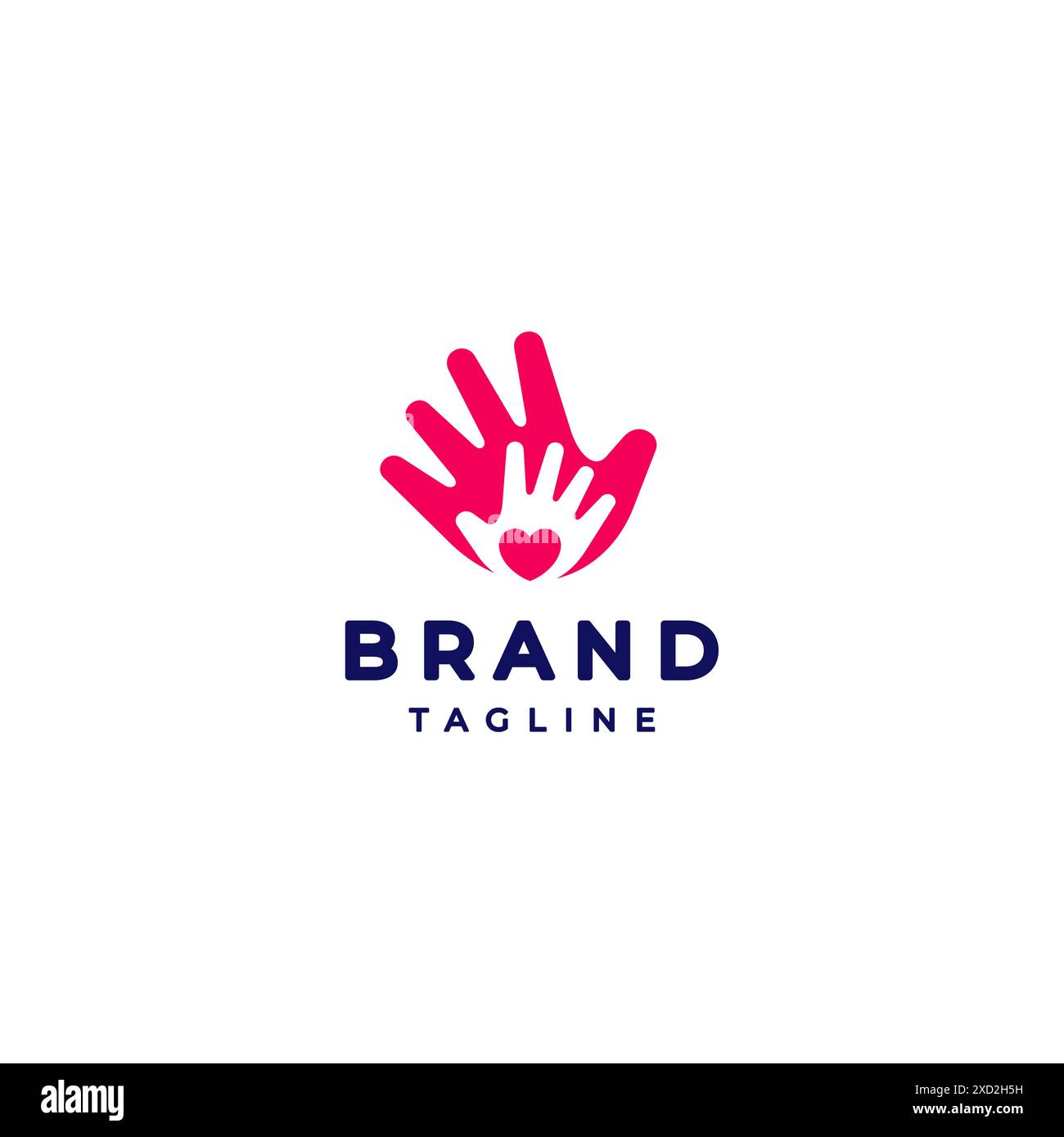 Logo des deux mains Banque de photographies et d’images à haute ...