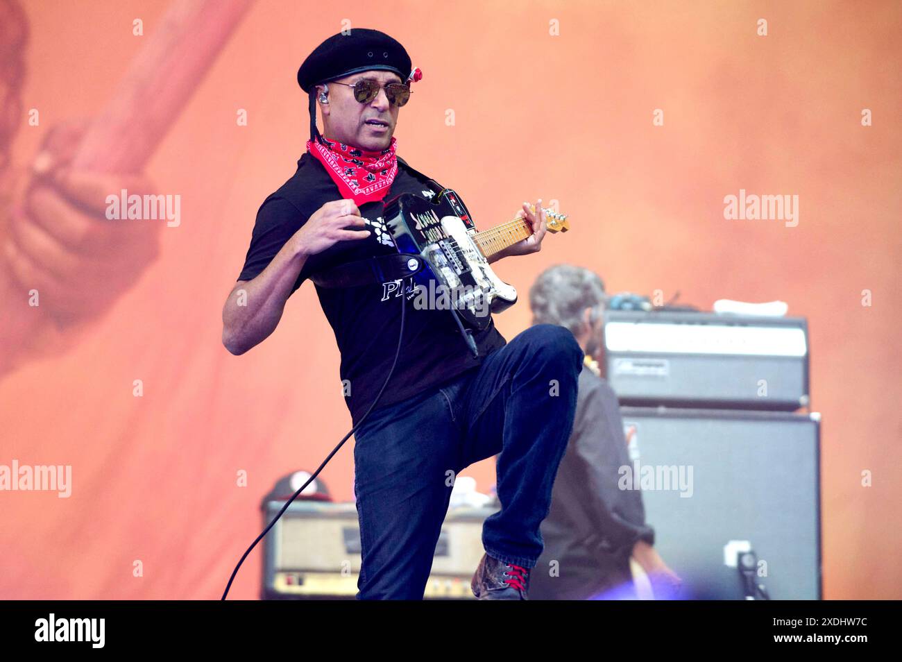 Tom Morello live auf dem Summerside Festival 2024 beim Flugplatz ...
