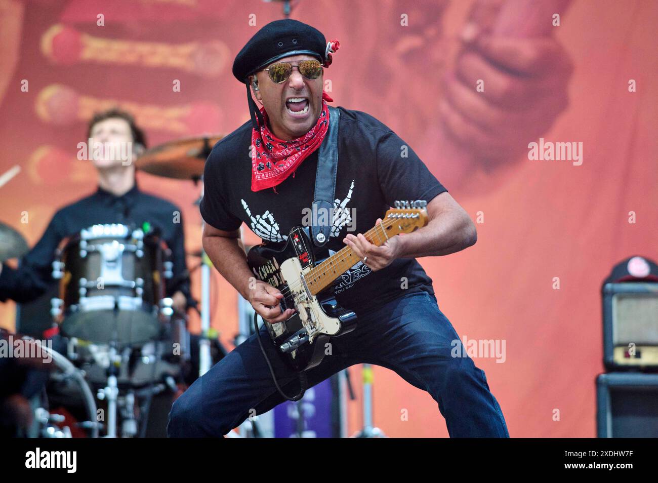Tom Morello live auf dem Summerside Festival 2024 beim Flugplatz ...