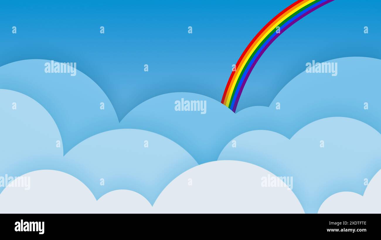 Arc en ciel cartoon Banque de photographies et d’images à haute ...