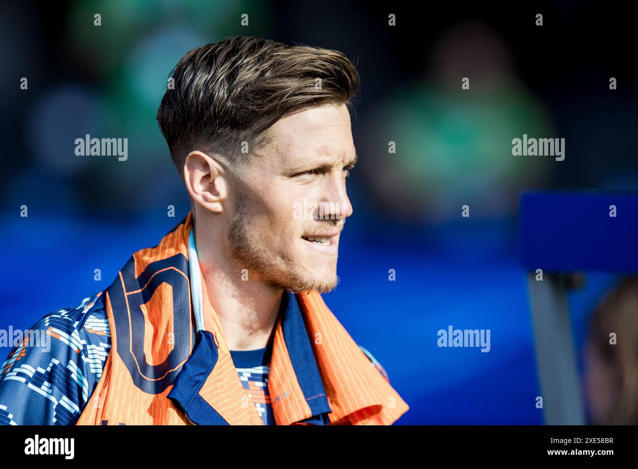 Berlin, Allemagne. 25 juin 2024. Le néerlandais Wout Weghorst vu lors du match de l'UEFA Euro ...