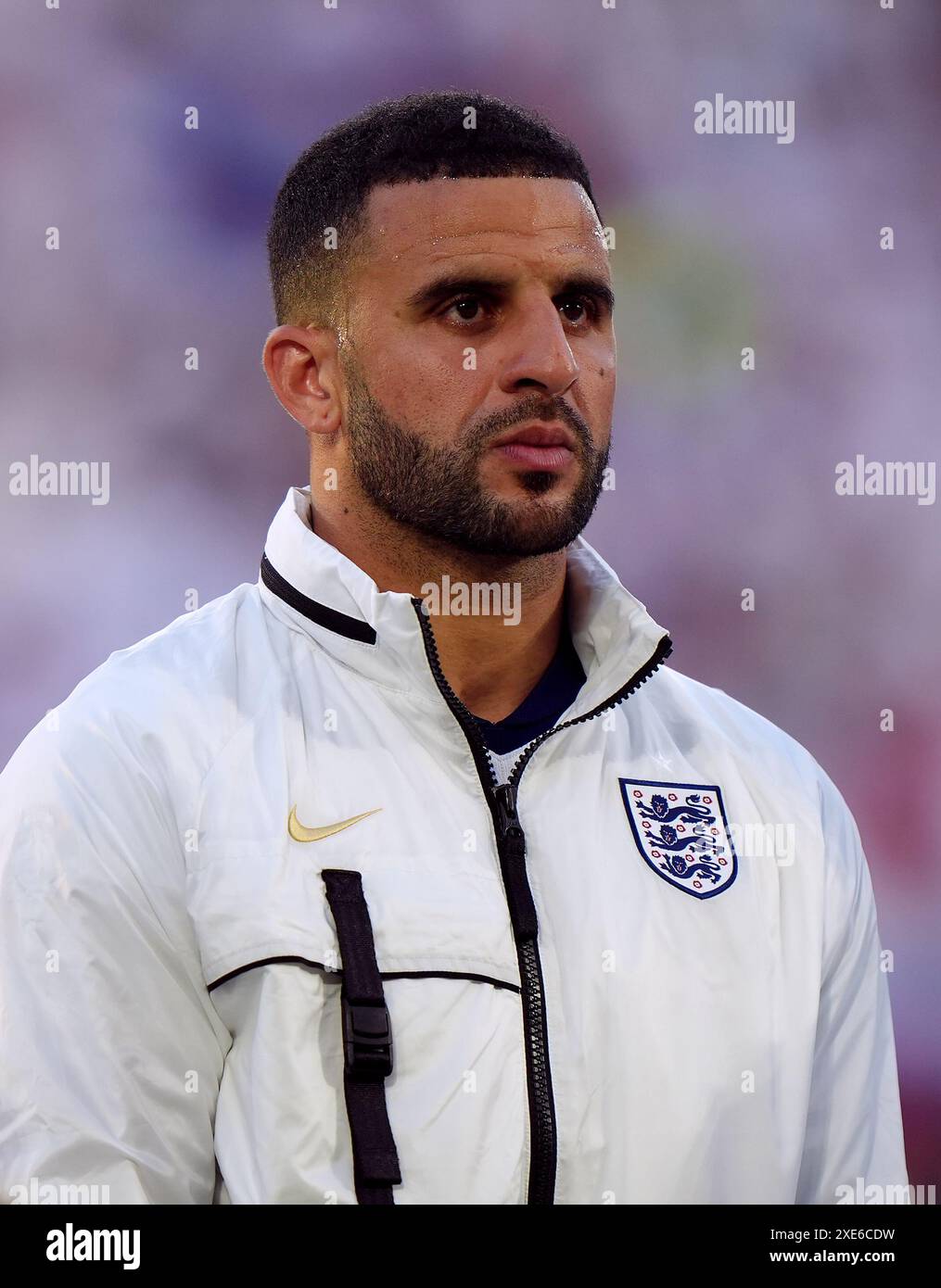 L'Anglais Kyle Walker lors du match du Groupe C de l'UEFA Euro 2024 au ...