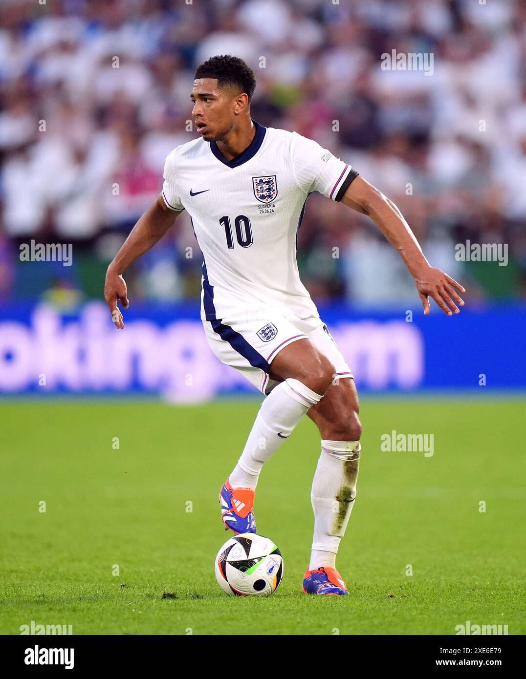 L'Anglais Jude Bellingham lors du match du Groupe C de l'UEFA Euro 2024 ...