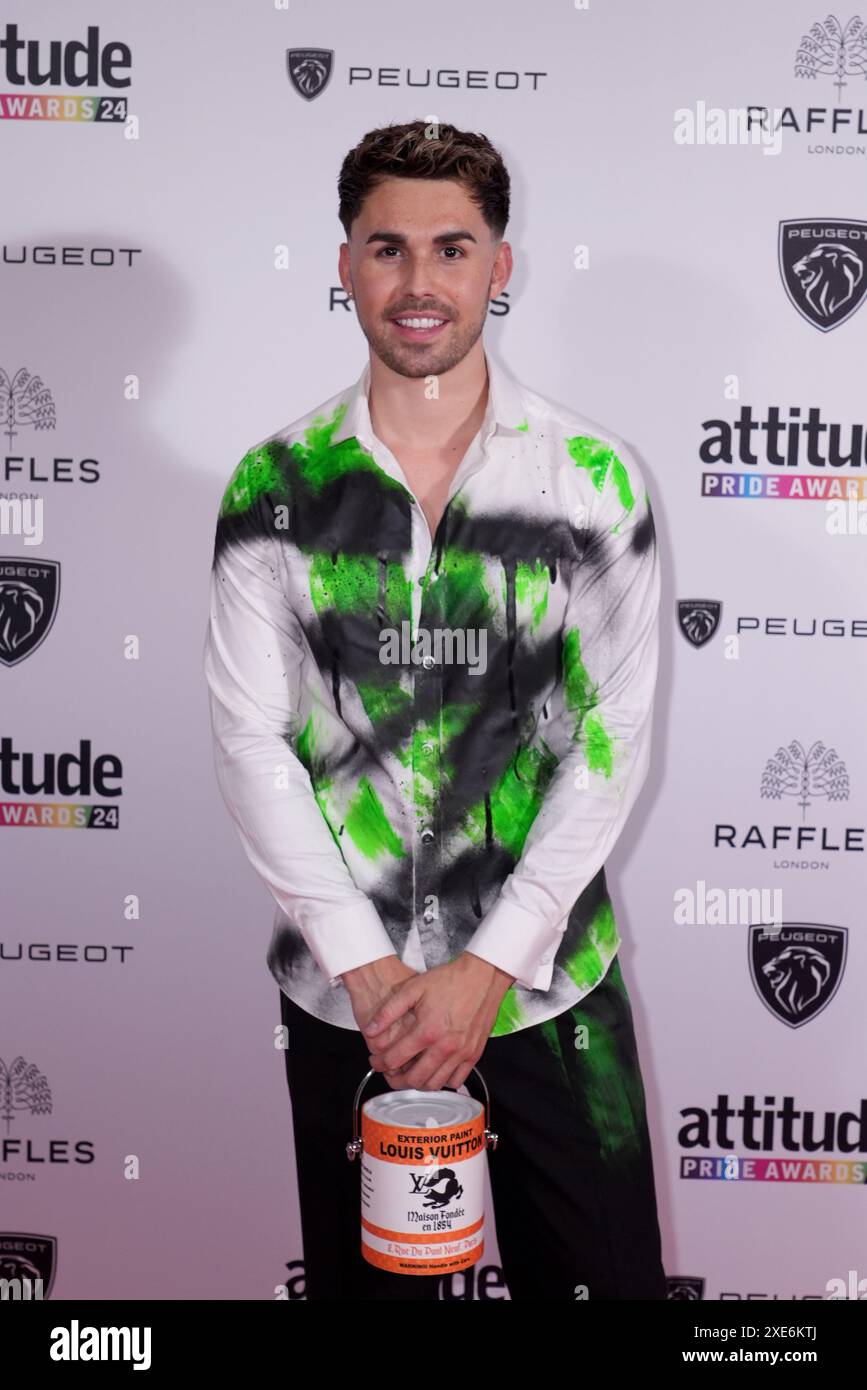 Joe Baggs présent aux Peugeot attitude Pride Awards 2024 au Raffles ...