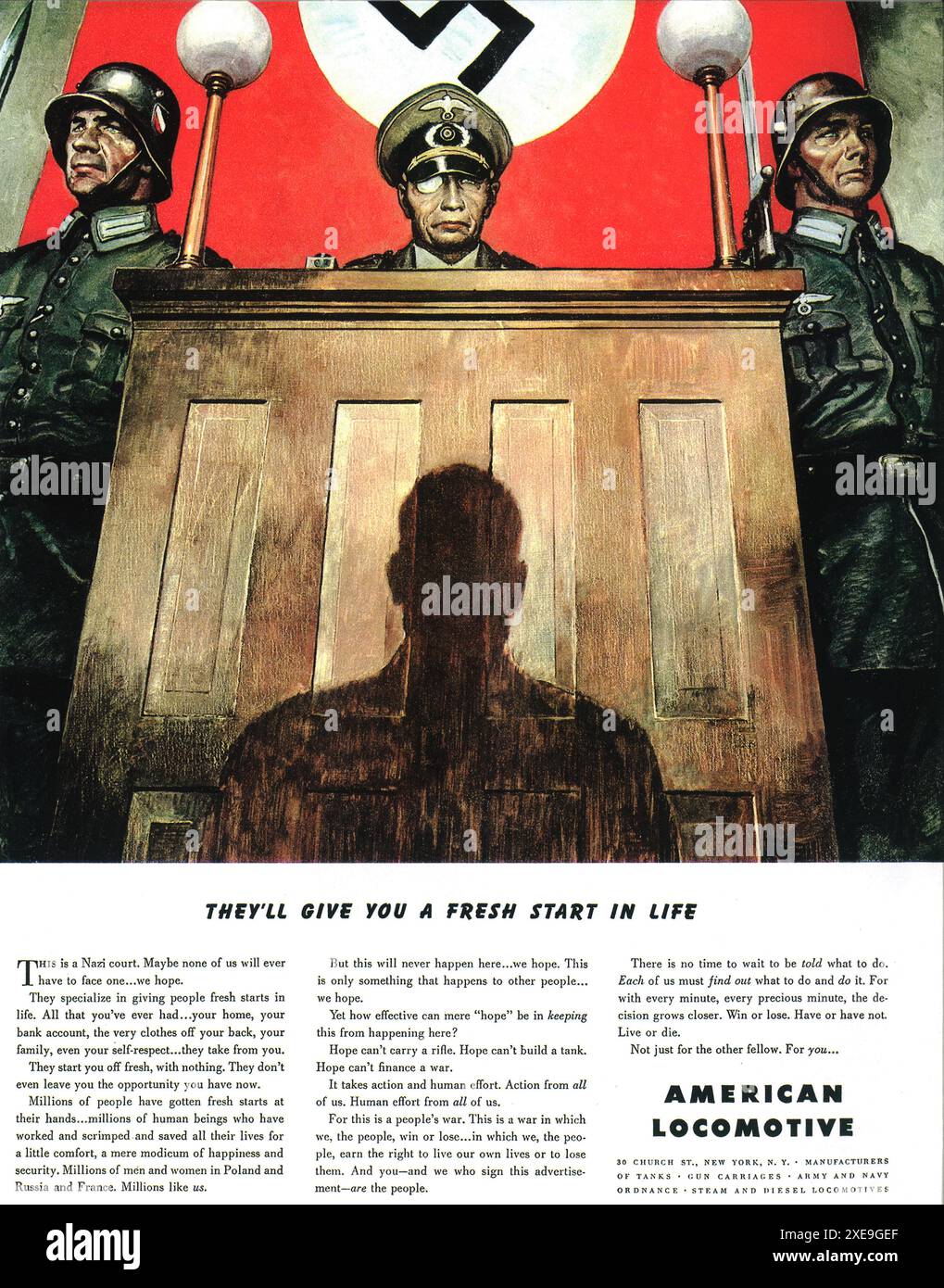 Vintage ww2 american propaganda poster Banque de photographies et d ...