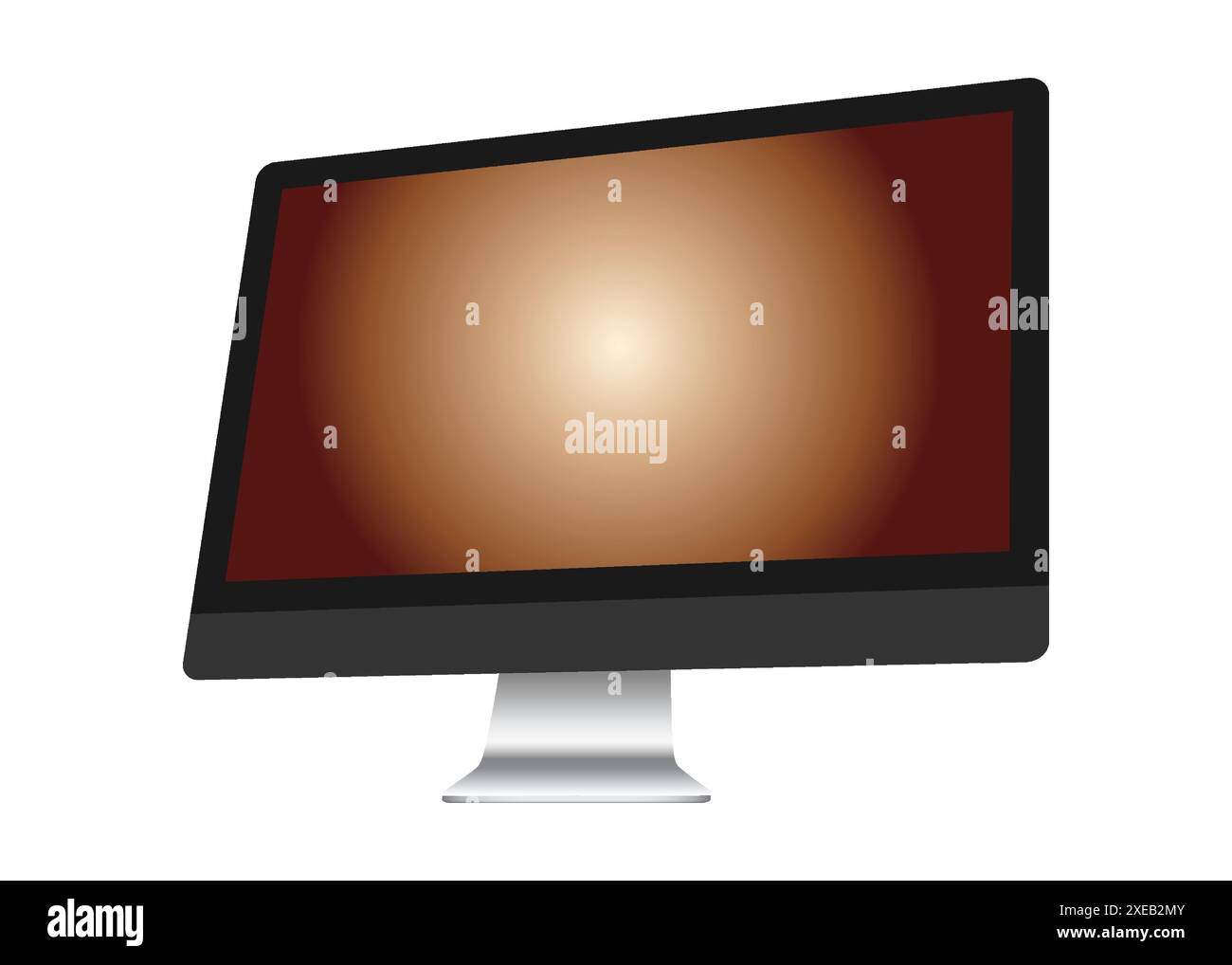 TV écran plat lcd 4K ou oled, téléviseur plasma réaliste avec support ...