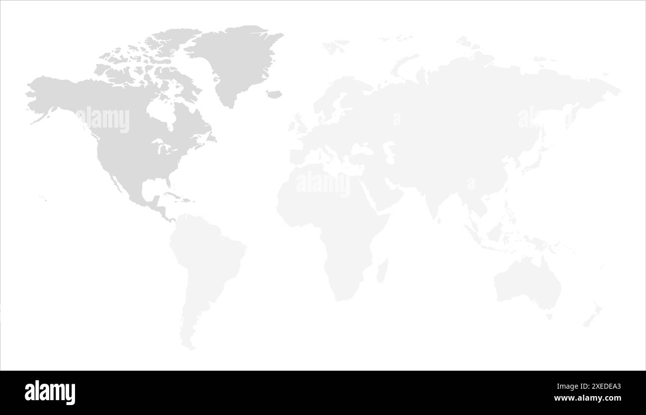 Carte du monde, image de carte du monde, isolé sur fond blanc, Info ...