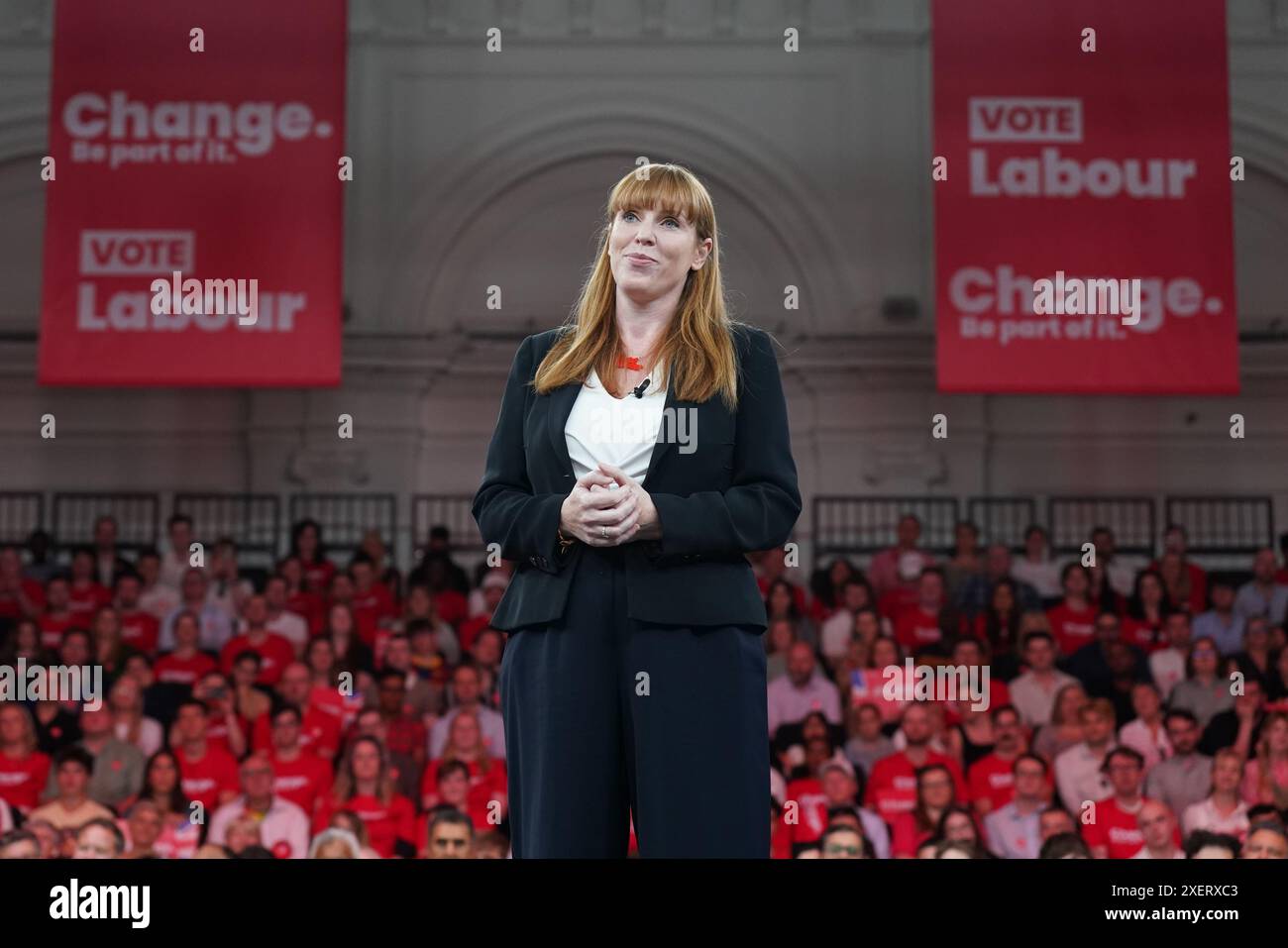 Angela Rayner, chef adjoint du parti travailliste, s'exprimant lors d ...