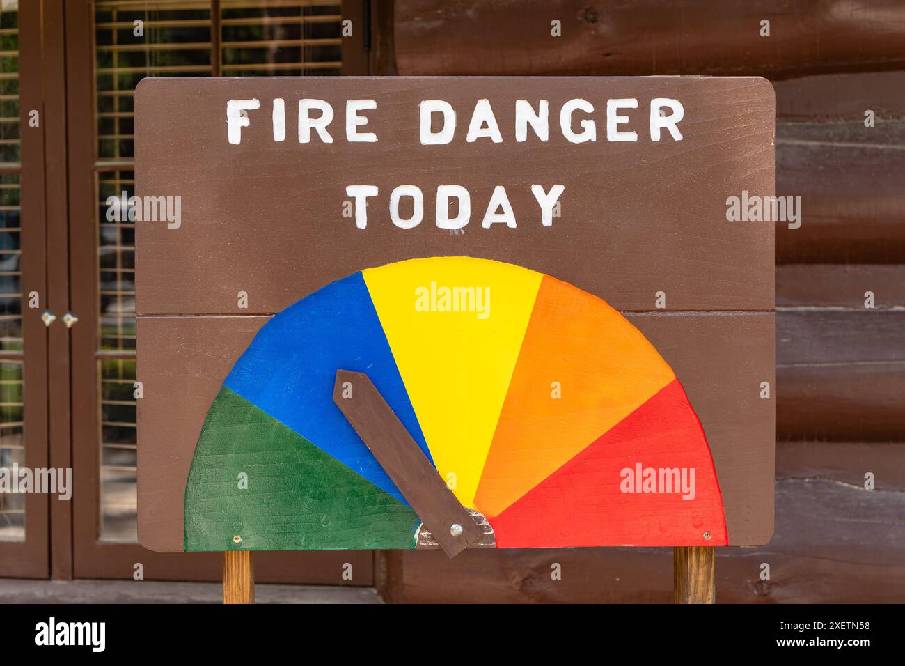 Wildfire warning sign Banque de photographies et d’images à haute ...